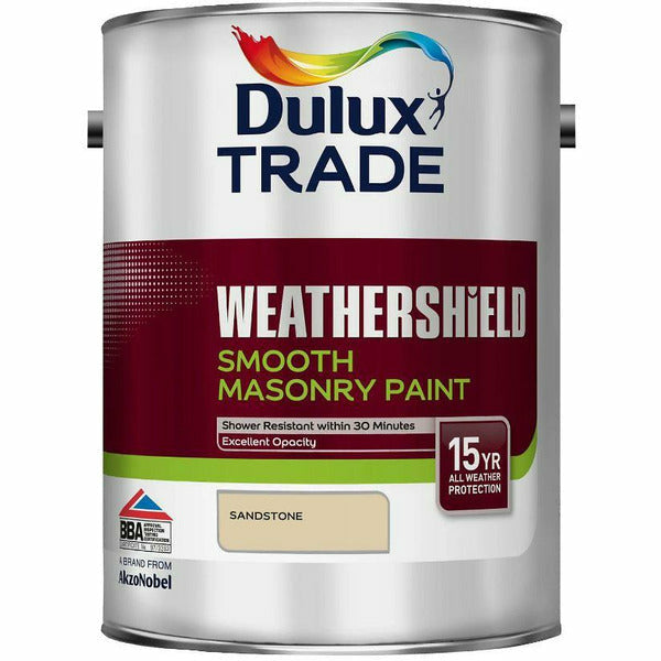 Dulux Trade Weathershield Smooth Masonry Paint Sandstone – JDC Paints Ltd